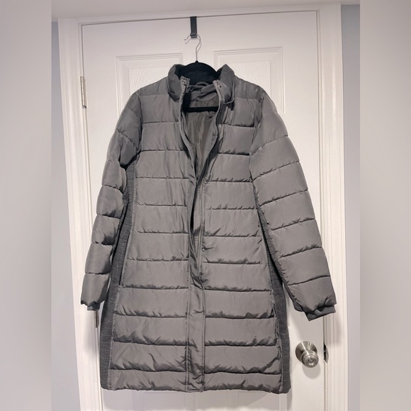 Express | Jackets & Coats | Express Gray Puffer Coat | Poshmark